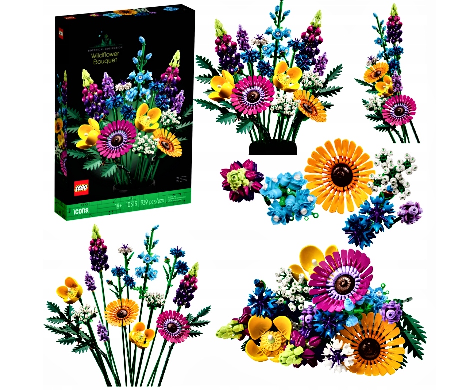 LEGO BUKIET KWIATÓW ICONS - 13402983056 - oficjalne archiwum Allegro