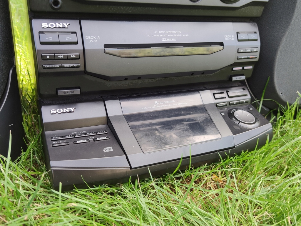 Sony HCD-XB5 potężna wieża 5CD AUX PILOT kolumny - 14397592935 ...