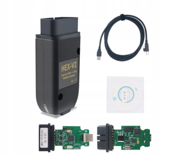 VAG COM HEX V2 23.3 22.10 skaner OBD2 interfejs - 13554607660 - oficjalne archiwum Allegro