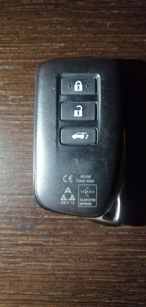 Kluczyk Smart Key Lexus NX Europa BG1EW Czysty - 13007579611 ...