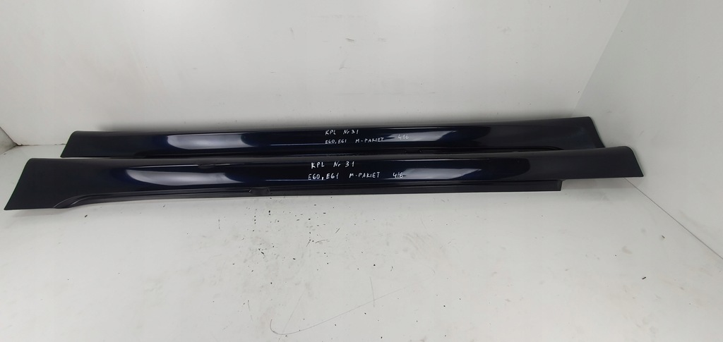 BMW E60 E61 M-PAKIET LISTWA PROGOWA LEWA PRAWA CARBON 416 KPL 31 - 14749414541 - oficjalne ...