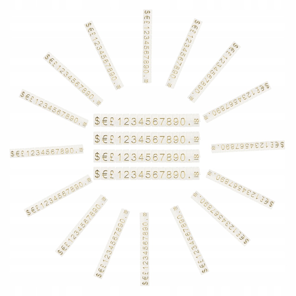 Marking Tags Pricing Label Block Number Stickers - 14680085370 ...