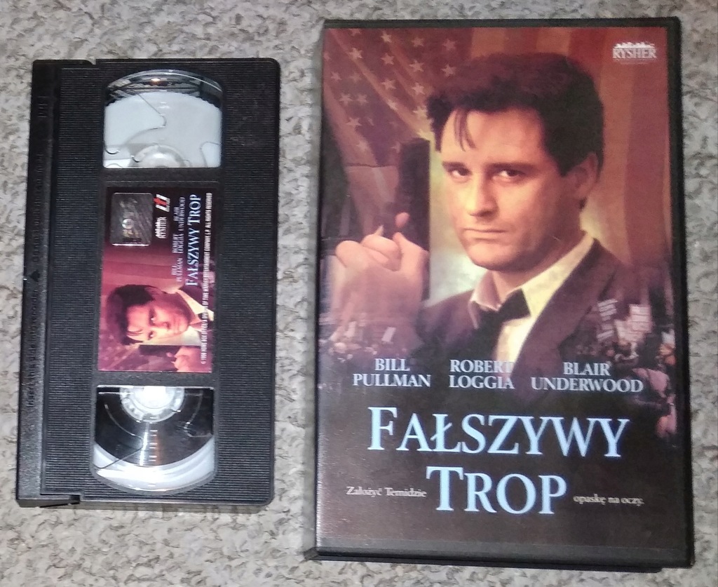 FAŁSZYWY TROP ! Kaseta VHS video !!! - 7945950596 - oficjalne archiwum Allegro