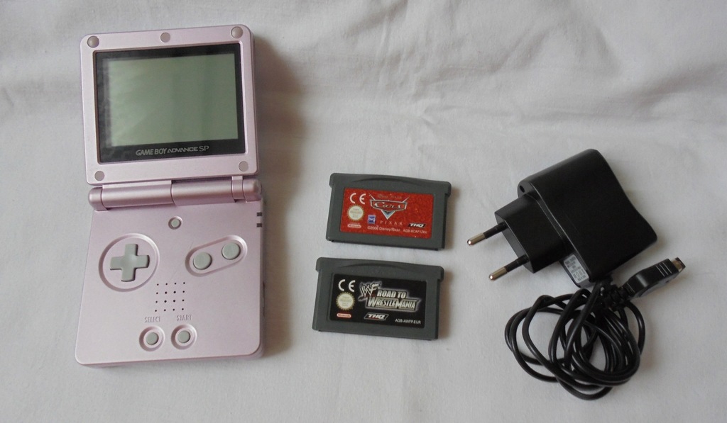 Game Boy Advance SP AGS-001 konsola ładowarka gry - 10624662205 - oficjalne archiwum Allegro