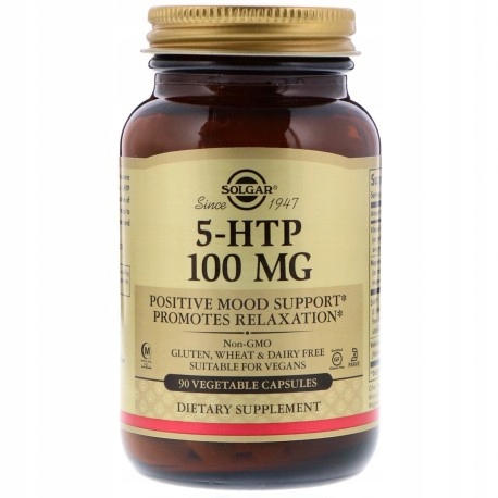 Solgar 5-HTP 100 mg 90 Kapsułek - 13015412577 - oficjalne archiwum Allegro