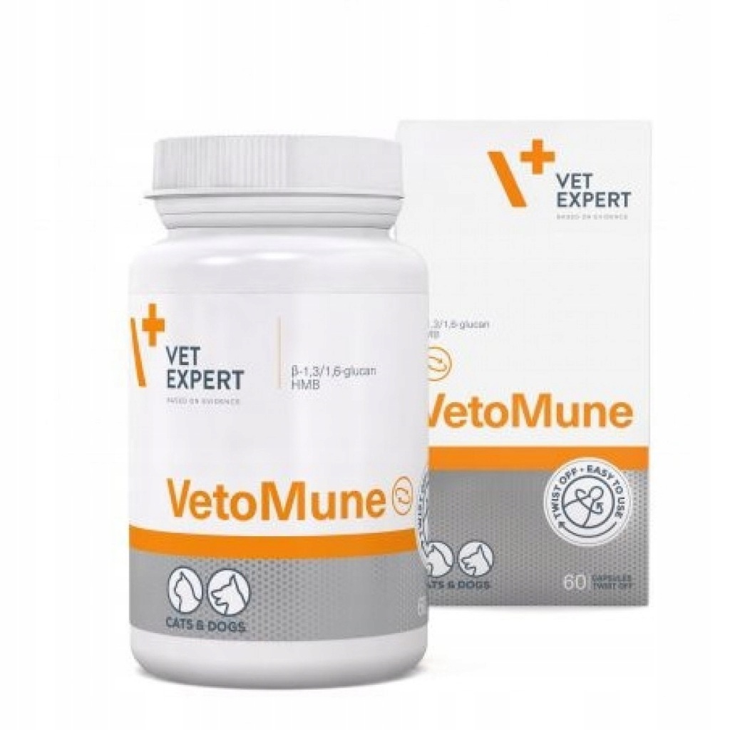 Vetexpert VetoMune 60 kaps dla PSA/KOTA ODPORNOŚĆ - 6989636113 ...