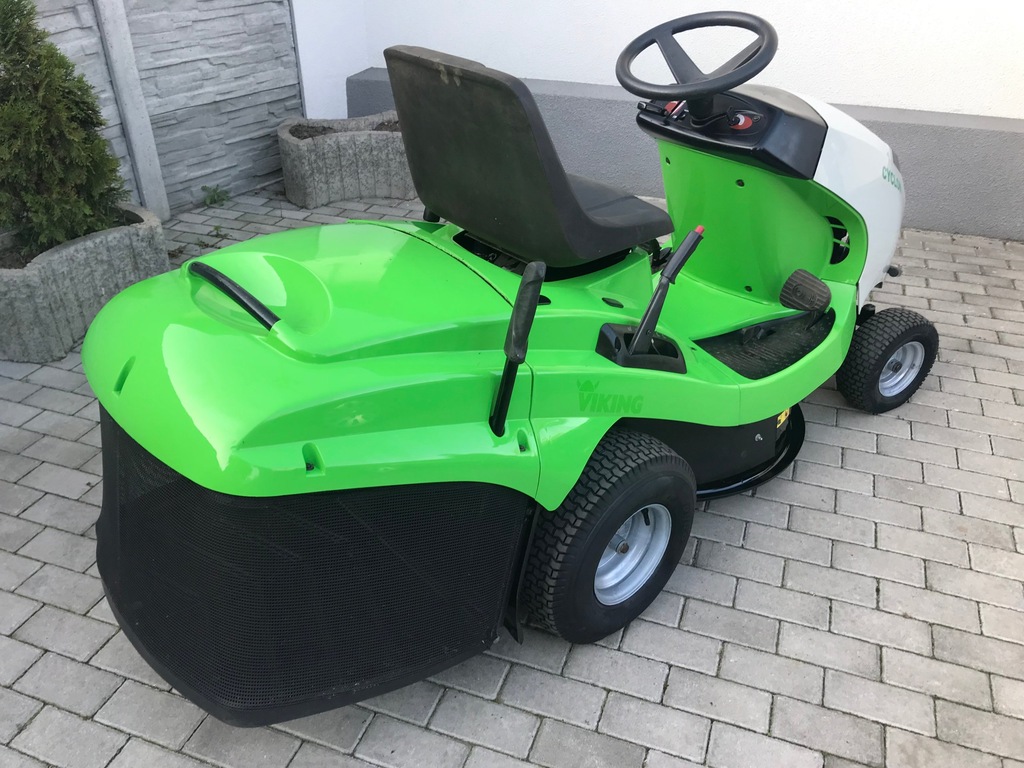 Kosiarka traktorek VIKING CYCLON 14 KM z koszem - 7291122563 ...