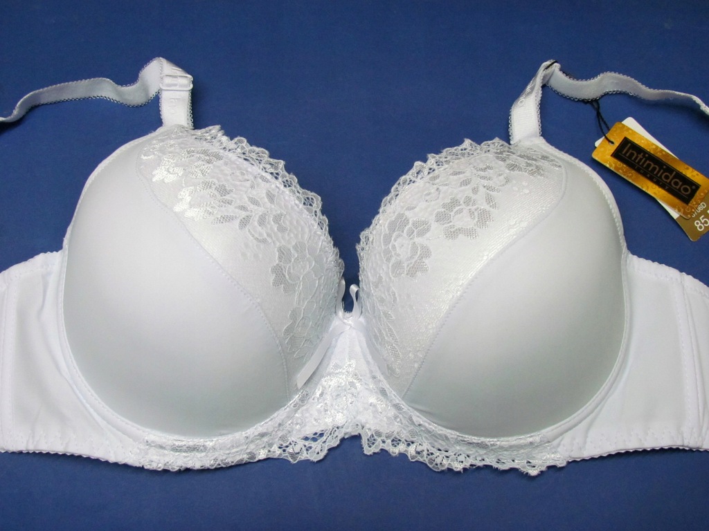 BIUSTONOSZ STANIK 80D biały lekki PUSH UP - 13148795239 - oficjalne archiwum Allegro