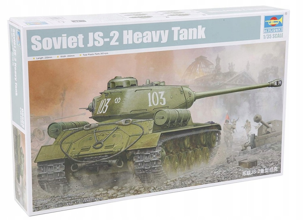TRUMPETER SOVIET JS-2 HEAVY TANK 05588 1:35 - 13350070043 - oficjalne ...