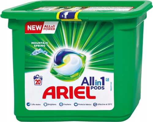ARIEL KAPSUŁKI DO PRANIA ALLin1 PODS 20szt Mountain Spring - 14891395084 - oficjalne archiwum ...