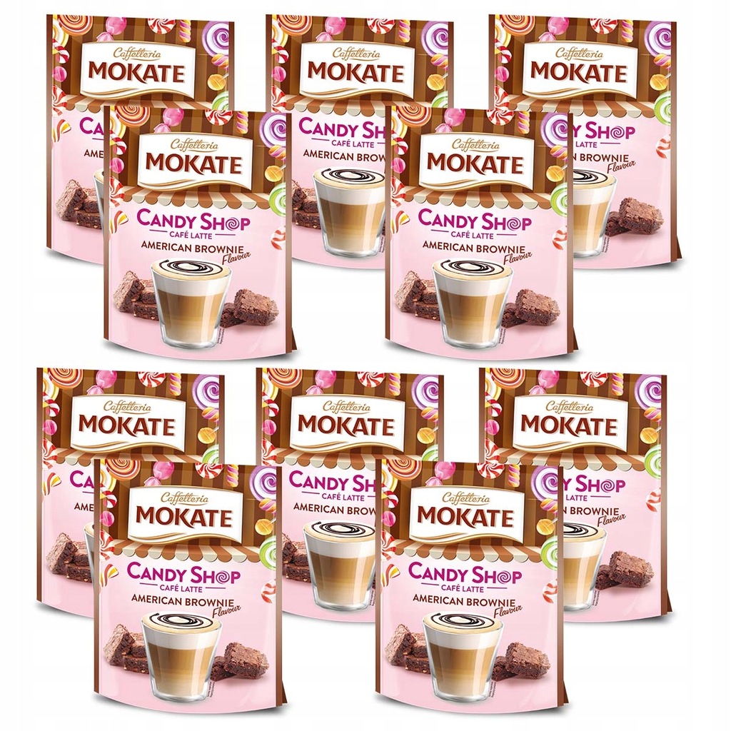 Napój Kawowy Kawa Cappuccino American Brownie Latte Candy Shop 110g Mokate - 12626548334 ...
