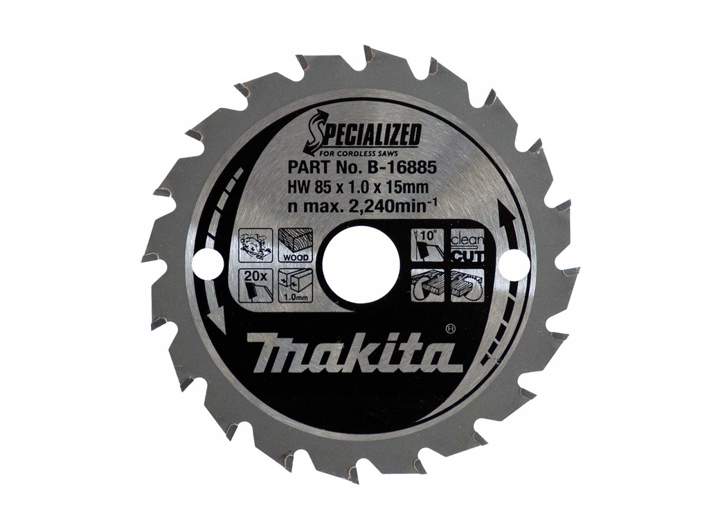 MAKITA tarcza 85x15 Z20 HS300 HS301 GKS 10,8V-Li - 11026442318 - oficjalne archiwum Allegro