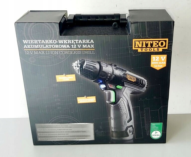 WIERTARKO-WKRĘTARKA NITEO TOOLS 12V !!! IDEAŁ !!! - 10480626242 - oficjalne archiwum Allegro