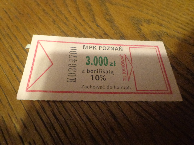 Bilet komunikacja miejska lata 80-90 Poznań - 14910513072 - oficjalne archiwum Allegro