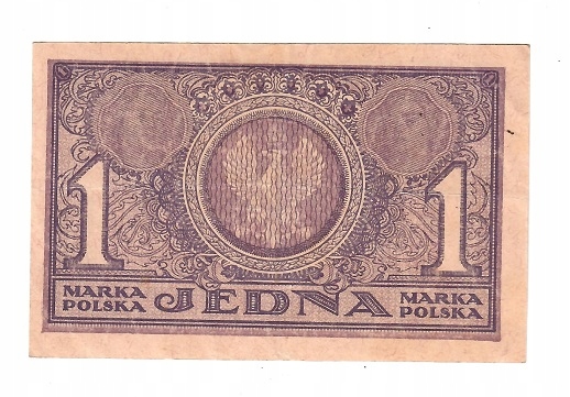 banknot 1 Marka Polska 1919r - 14170204202 - oficjalne archiwum Allegro