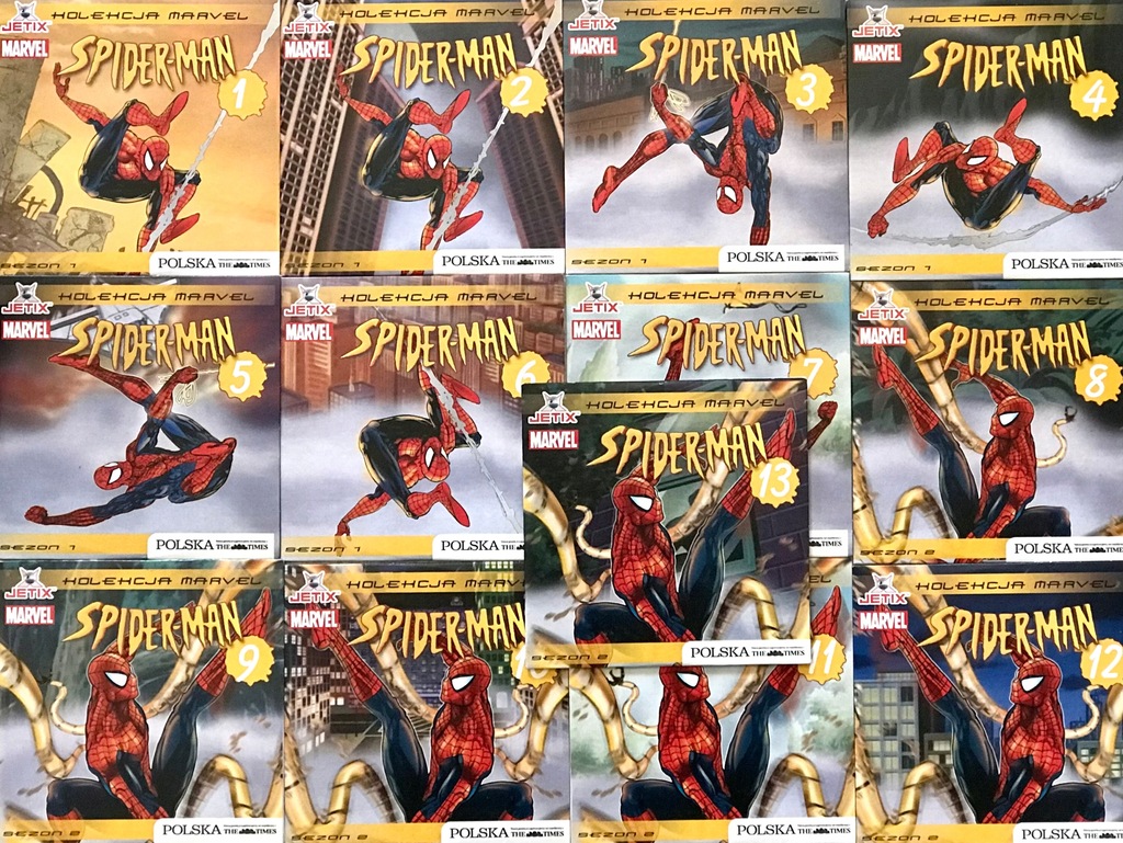 MARVEL SPIDER-MAN JETIX KOLEKCJA 13 PŁYT VCD - 13775190461 - oficjalne ...