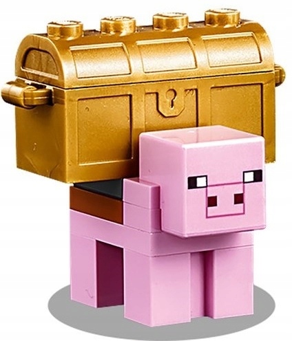 LEGO Ludzik Figurka Świnka Skarbonka Minecraft - 9885636162 - oficjalne ...