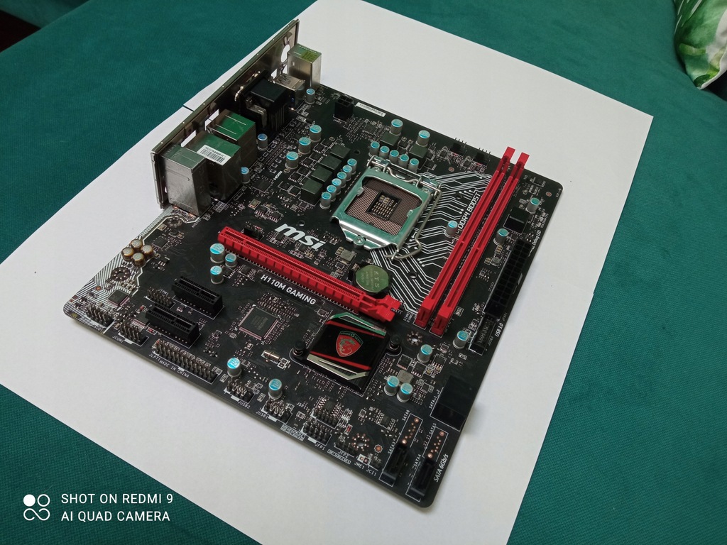 Płyta główna MSI H110M GAMING Micro ATX Maskownica - 11939932897 ...