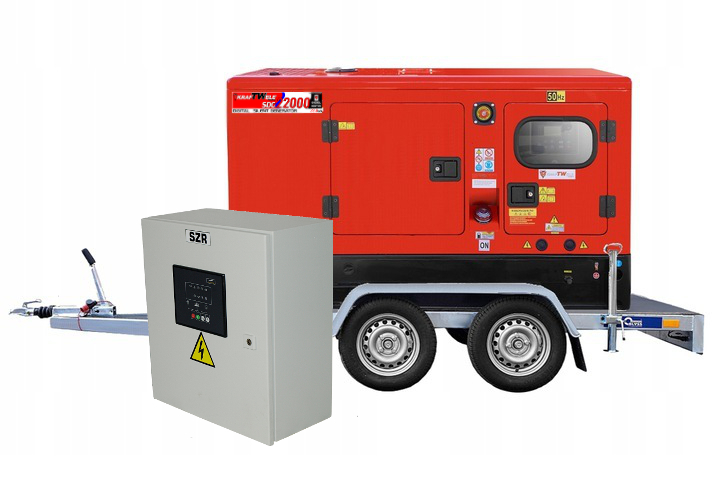 AGREGAT GENERATOR PRĄDOTWÓRCZY 22kVA PRZYCZEPA ATS - 10956390706 - oficjalne archiwum Allegro