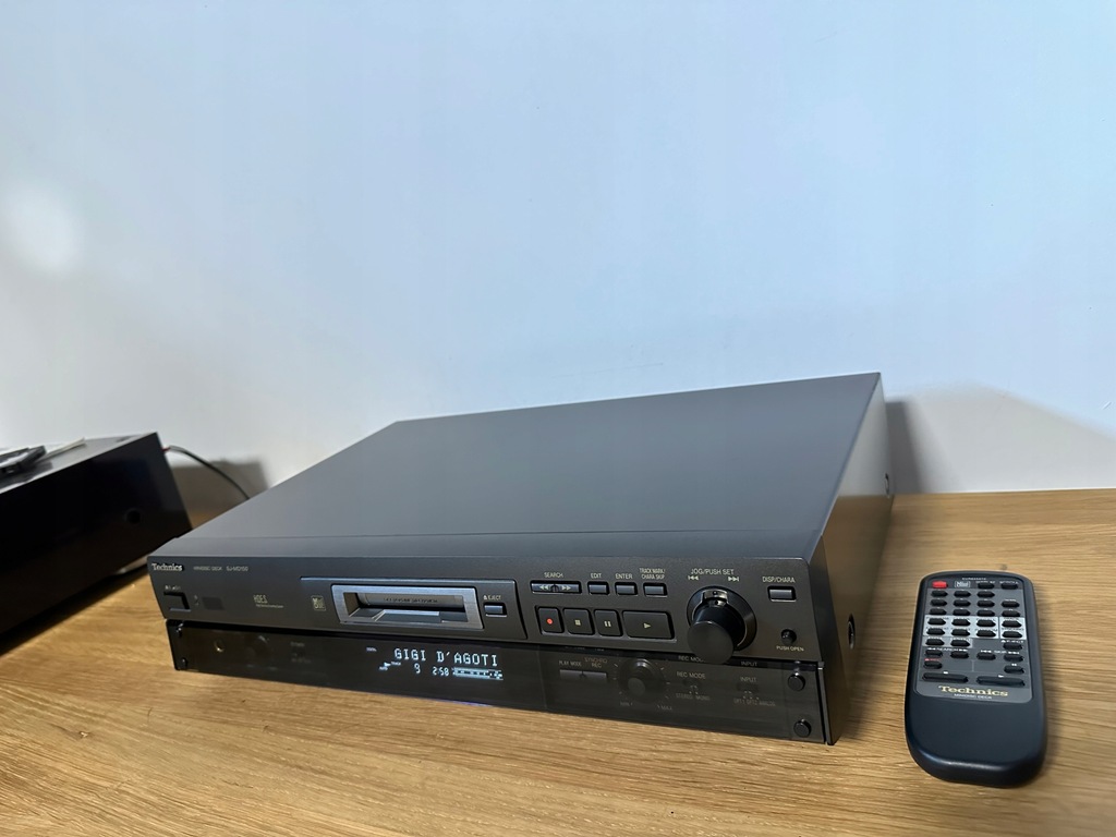 TECHNICS SJ-MD150 ODTWARZACZ NAGRYWARKA MINIDISC + PILOT SUPER STAN ...