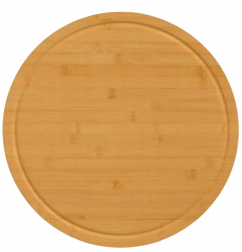 SMUKEE Bambusowa deska do krojenia okrągła 35 cm - 16816713579 ...