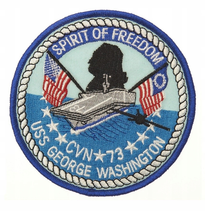 Naszywka USS GEORGE WASHINGTON - SPIRIT OF FREEDOM - 11719945411 - oficjalne archiwum Allegro
