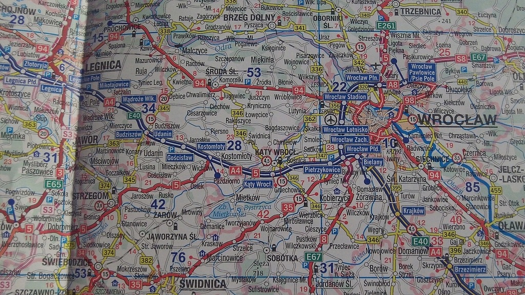 Mapa samochodowa Polski szczegółowa - 9981287904 - oficjalne archiwum Allegro