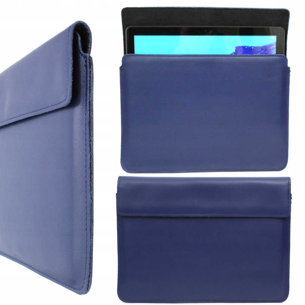 Etui tablet skóra 2 poziome z klapką granat 10.5'' - 11537288839 ...
