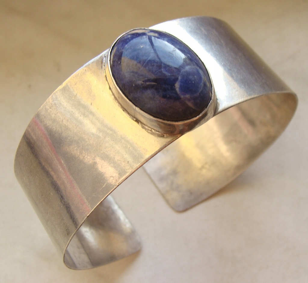 A6708. Bransoletka obręczowa srebro Ø 70 mm - 12849711724 - oficjalne archiwum Allegro