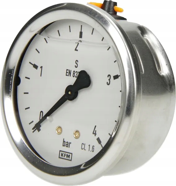 Manometr glicerynowy, ø63 mm, 4 bar, przyłącze tylne 1/4" WIKA - 16729881427 - oficjalne ...