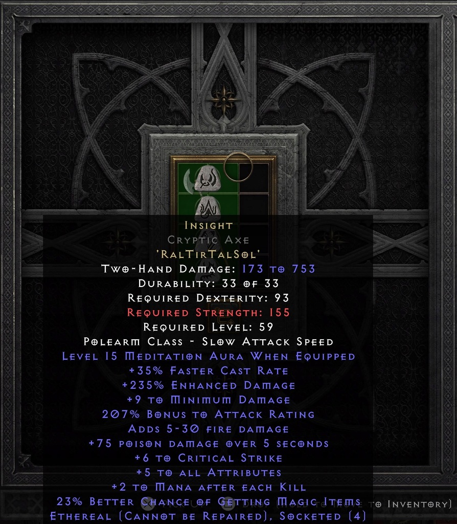 Diablo II Resurrected D2 LoD | Insight CA 15 | PS5 - 11438694873 ...