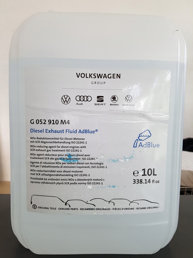 Audi Vw Skoda Seat Płyn AdBlue DPF 10L G052910M4 - 12673052608 ...