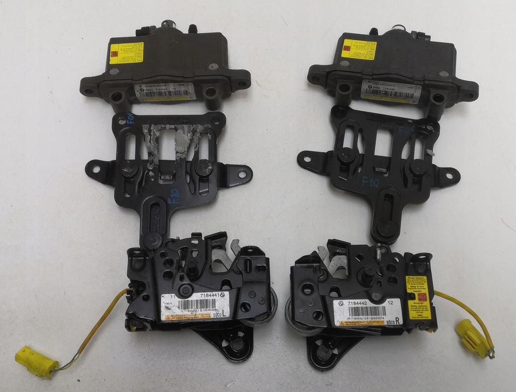 zamek zamki zawiasy naboje bmw f10 f11 demontaż - 10559616375 ...