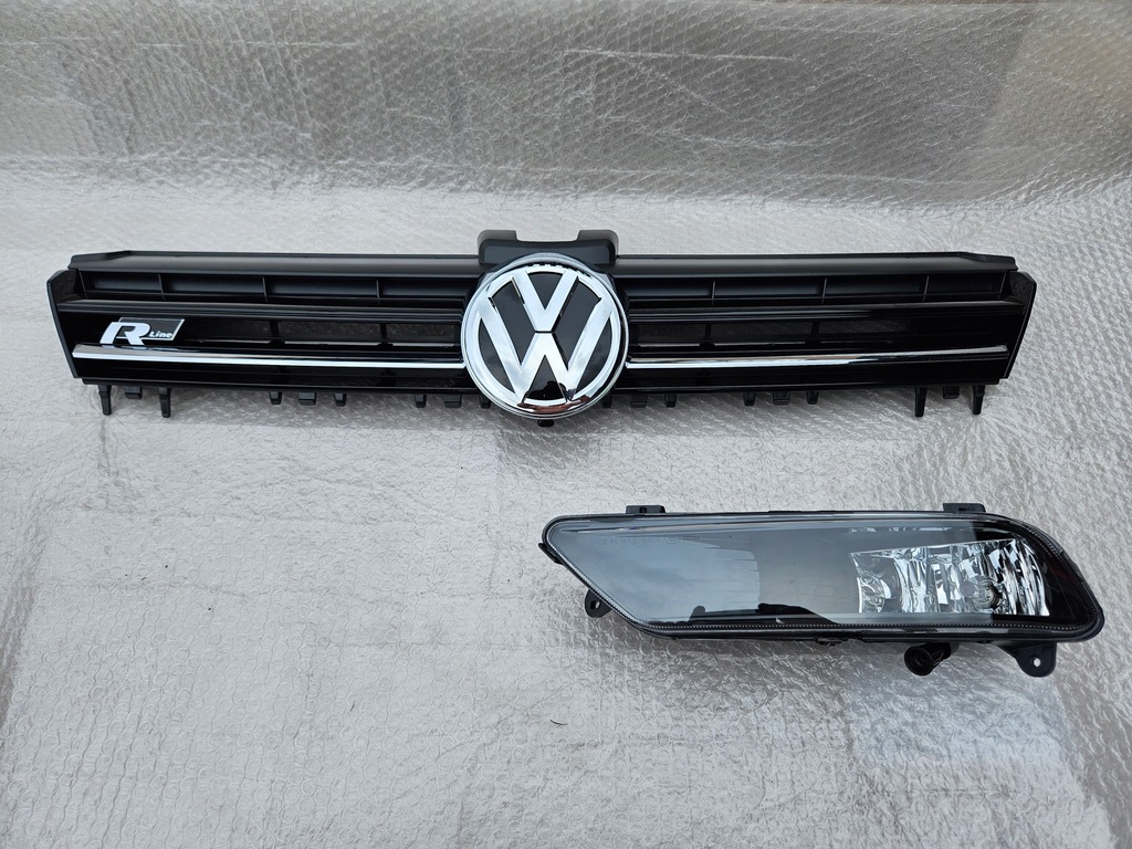 VW GOLF 7 5G0 R-LINE GRILL HALOGEN LEWY NOWY ORYG - 14207825868 ...