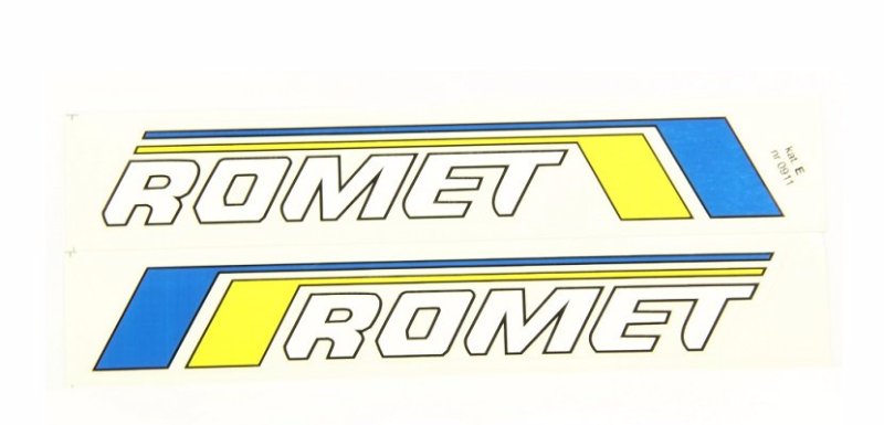 LOGO ROMET MOTORYNKA NAKLEJKA NA BAK ZBIORNIK - 7422098282 - oficjalne ...