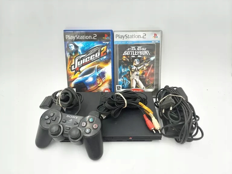 KONSOLA SONY PS2 SLIM SCPH-77004 - 12657818124 - oficjalne archiwum Allegro