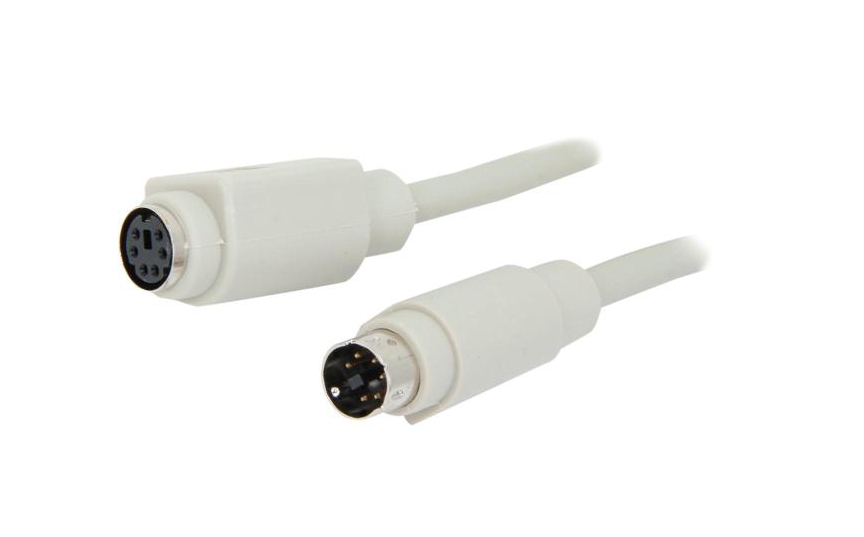 KABEL PS/2 gniazdo PS/2 wtyk PS2 5m MINI DIN AAA2 - 7466649339 ...