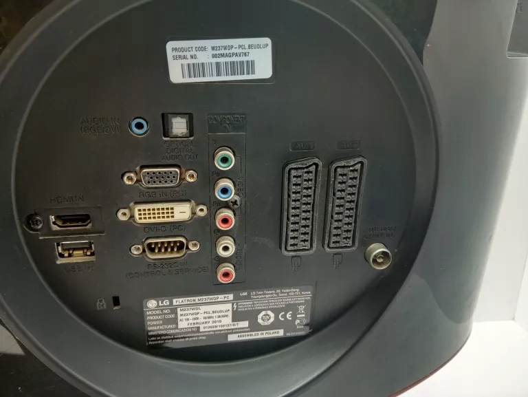 MONITOR 23 LG FLATRON M237WDP-PC Z TUNEREM TV - 12854533318 - oficjalne archiwum Allegro