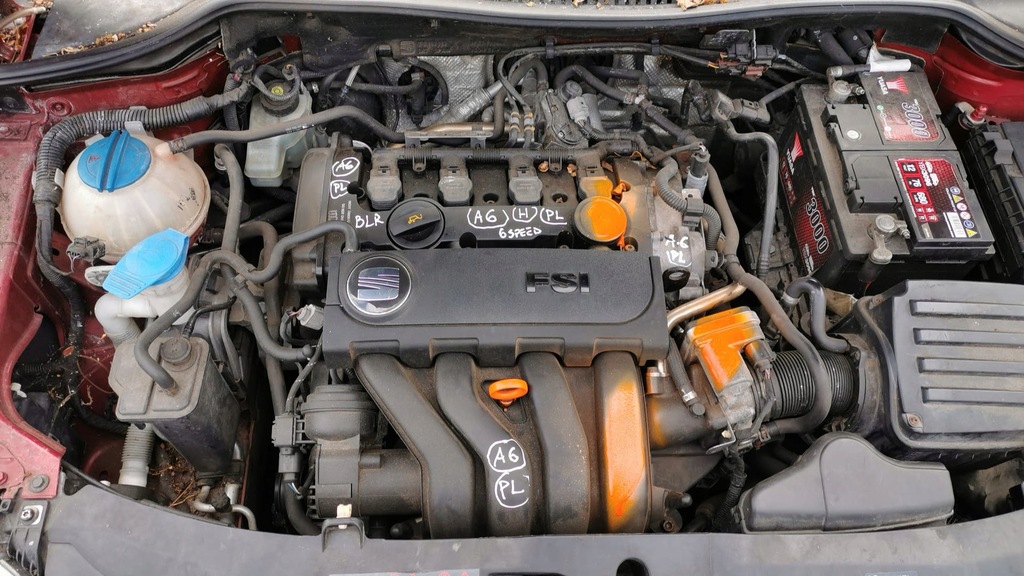 Passat A3 Leon silnik 2.0 FSI BLR kompletny Film - 12618735735 ...