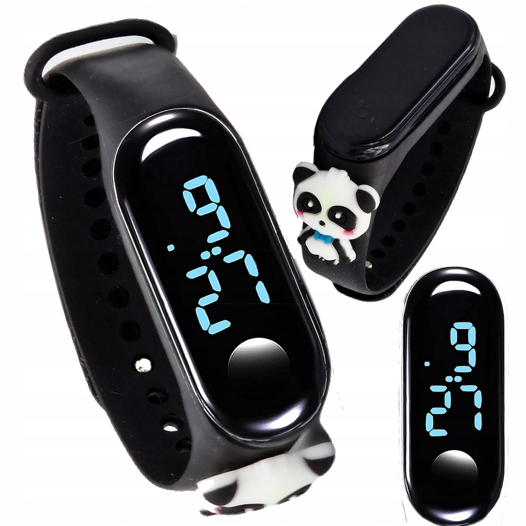 ZEGAREK DLA DZIECI LED SMARTWATCH DOTYKOWY PANDA - 12917717753 ...