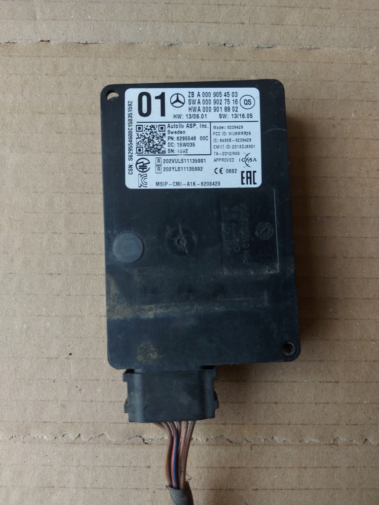 RADAR SENSOR MODUŁ MERCEDES GLK A0009054503 Q2 - 14304237111 ...