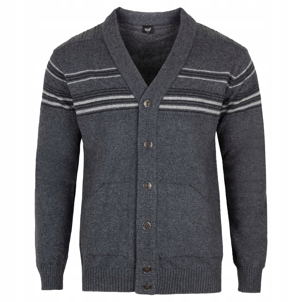 ROZPINANY SWETER MĘSKI GRAFITOWY NA GUZIKI XL SW796 - 14813537182 ...
