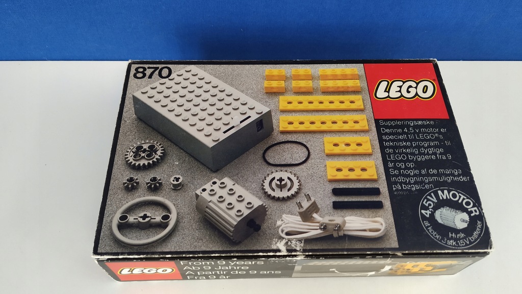Lego Technic 870 Power Pack KOMPLET 1977r - 12620332000 - oficjalne ...