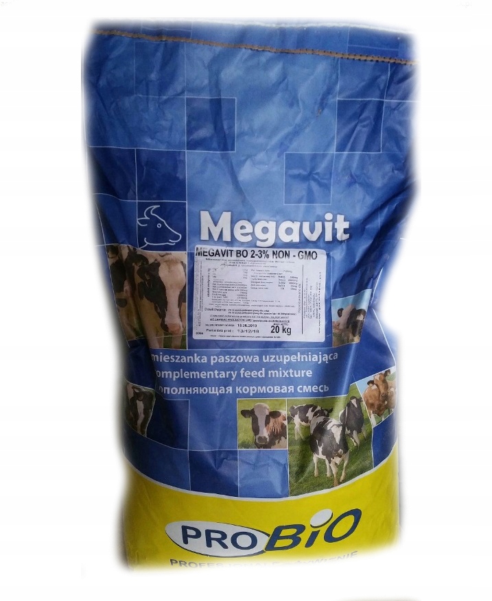 witaminy dla cieląt opasów premix MEGAVIT BO 20 KG - 13111571196 ...