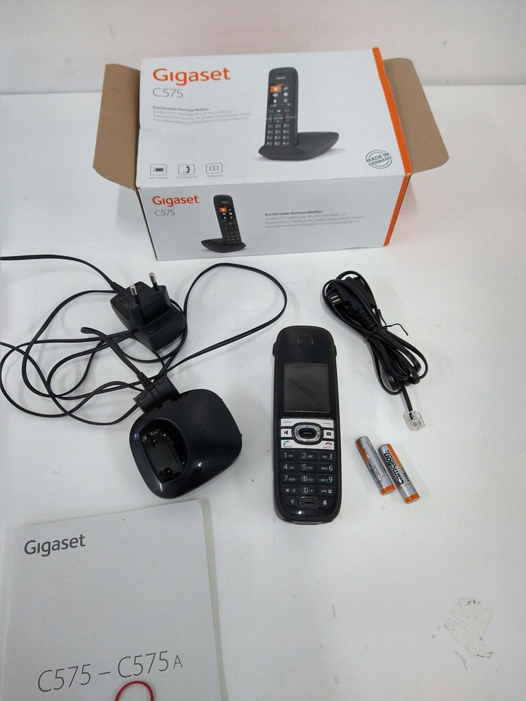 Gigaset C575, telefon bezprzewodowy, duży kolorow - 12729927124 - oficjalne archiwum Allegro
