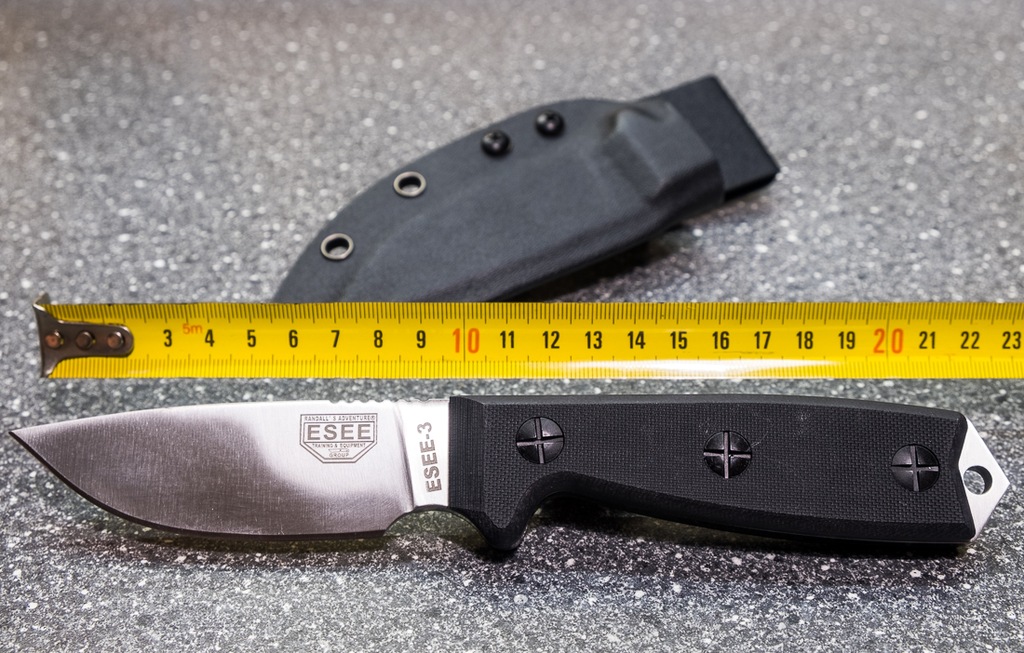 Nóż Rowen Esee 3, bushcraft, EDC, full-tang, black - 7445201009 ...