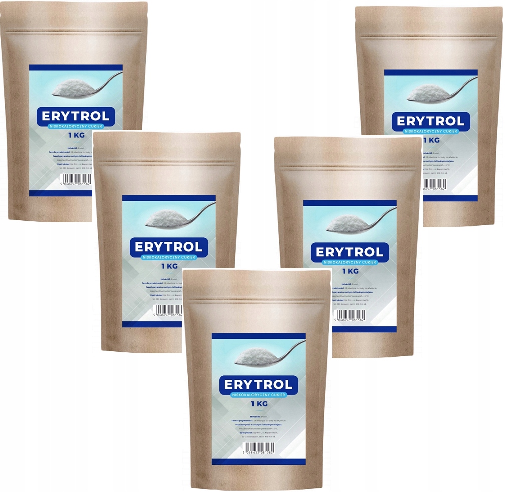 ERYTROL 5kg Erytrytol naturalny słodzik 0 kalorii - 13263231734 ...