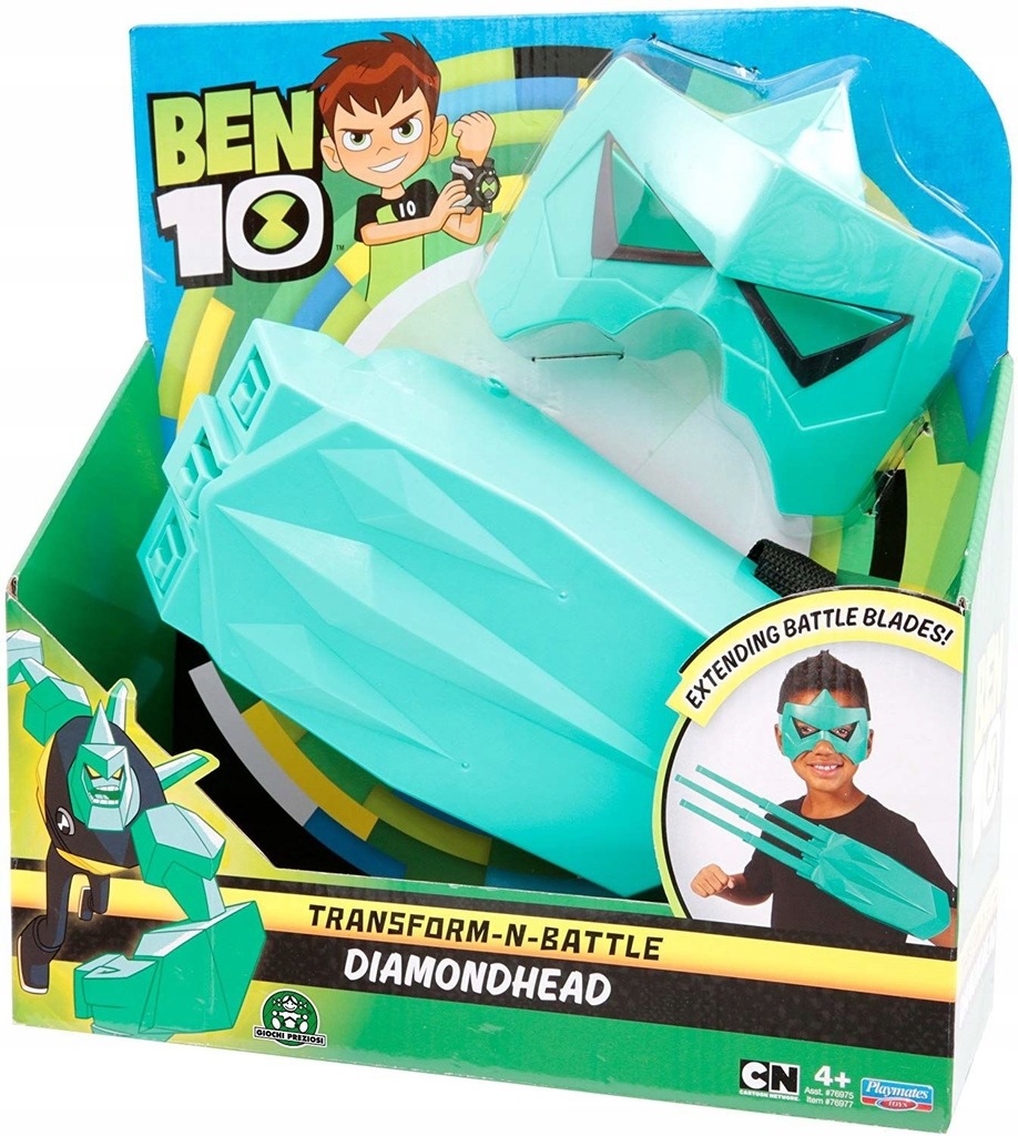 BEN 10 ZESTAW MASKA- OKULARY+ RĘKAWICA DIAMONDHEAD - 8920433992 ...