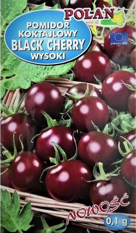 Pomidor koktajlowy Black Cherry 0,1g nasiona POLAN - 11583247970 - oficjalne archiwum Allegro