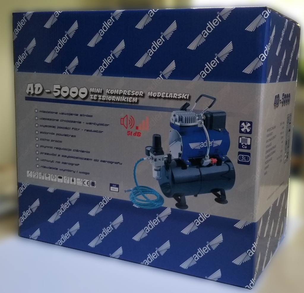 ADLER AD-5000 KOMPRESOR MODELARSKI ZE ZBIORNIKIEM - 7025622508 ...